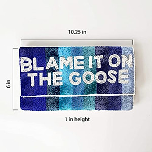 Blame it on the Goose Clutch, Beaded Purse for Bachelorette, Bachelorette Party Gift, Bride Gift, Engagement Gift for Bride To Be, Summer Clutch, Beaded Bag