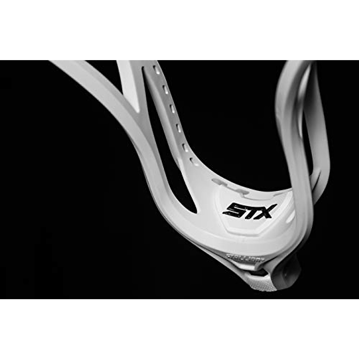 STX Lacrosse Stallion U 550 Attack/Middie Men's Complete Stick, White/White/Platinum