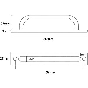 gaizda Pack of 2 barn Door Handle,Sliding Door Pull Handle,High Performance Handle, Cabinet Door Handles, Drawer Knobs, Kitchen Handles,Hardware Door Handle for a Wooden Door,Cabinet Door,Black