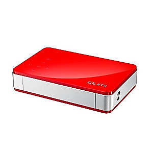Vivitek Qumi Q5 500 Lumen WXGA HD 720p HDMI 3D-Ready Pocket DLP Projector with 4GB Memory (Red)