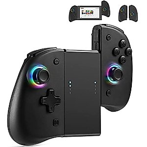 VANJUNN Joy Pad Controller for Nintendo Switch OLED and Switch 2017, Replacement Wireless Controller with Precise Motion Control, Back Button and Turbo for Nintendo Switch Joycon Controllers