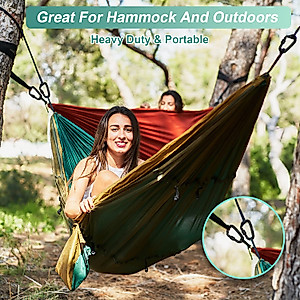 Unijoy Carabiner - Locking Caribeaner Clip: Heavy Duty Carabiner Clips for Hammock and Backpack | 12KN Aluminium Caribeaner