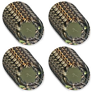 Havercamp Next Camo 7" Party Plates (24 pack) Hunting Camo Round Dessert Plates with Buck logo. Great for Hunter Themed Party, Camouflage, Birthdays, Graduations, Outdoor Family Picnics.