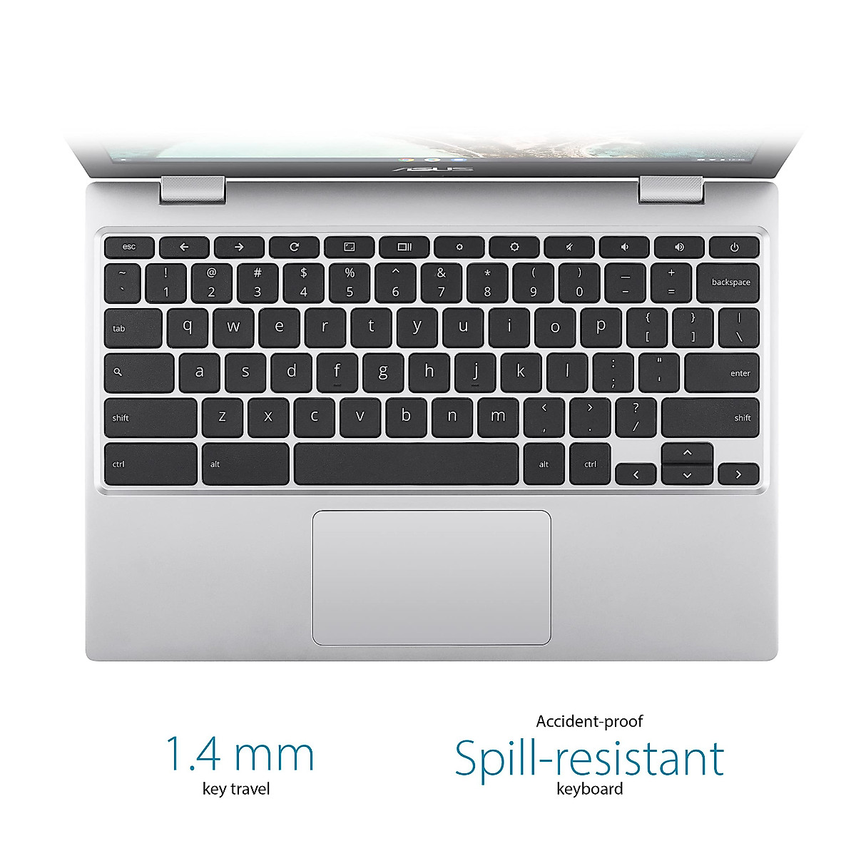 ASUS Chromebook Enterprise CX1, 11.6 HD NanoEdge Display, Intel Celeron N3350, 32GB eMMC, 4GB, Chrome OS with Chrome Enterprise Upgrade, Zero-Touch Enrollment, CX1100CNA-GE42