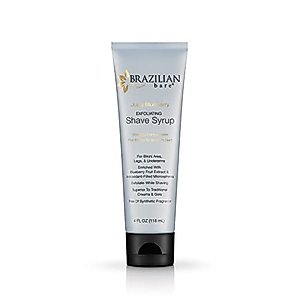 Brazilian Bare Juicy Blueberry Exfoliating Shave Syrup - Preferred Over Traditional Womens Shave Creams And Womens Shave Gels
