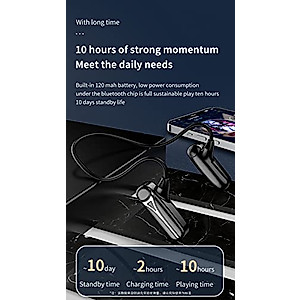 Air Bone Conduction Bluetooth Headphones Ultra-Long Life Wireless Hanging Ear Type Not in The Ear Sports Headphones (Red)