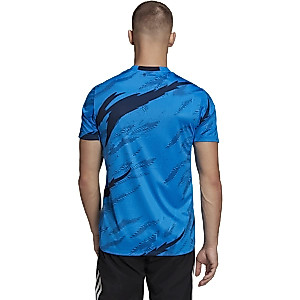 adidas Men's Designed 4 Training All Over Print Tee, Blue Rush, XX-Large