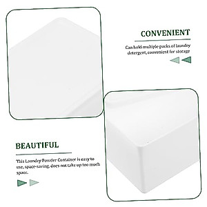 NOLITOY Box Sheet laundry storage box containers for organizing Laundry Room Bucket Laundry Holder laundry powder bin plastic drawers iron washing powder bucket white