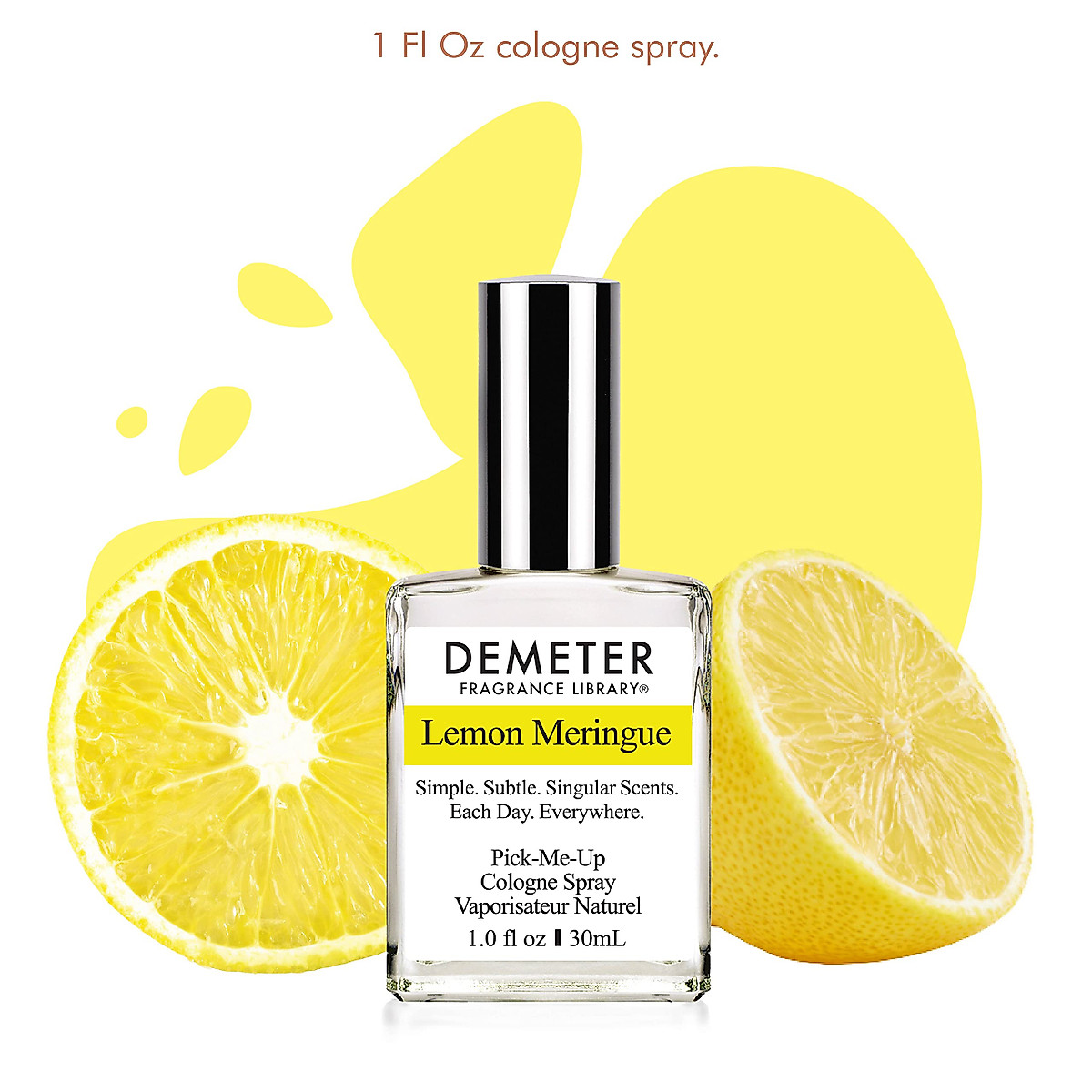 DEMETER Cologne Spray, Lemon Meringue, 1 oz.