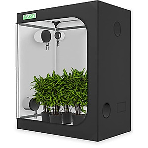 Zazzy Grow Tent, 48"x48"x78" Growing Tents for Indoor Plant 600D Mylar Hydroponic Grow Tent High Reflective Growing Tent Room for Indoor Plant Fruit Flower Veg