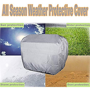 Yoursme Generator Waterproof Cover for Honda Generator EU3000is Predator 3500 Silver Outdoor Power Equipment Storage Replace 08P57-ZS9-00S