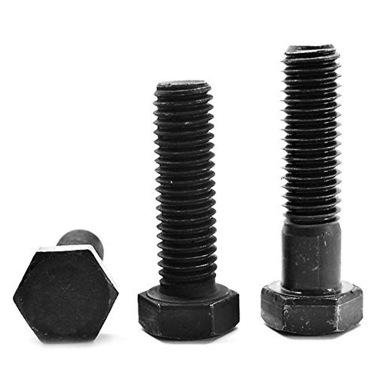 M16 x 2.00 x 80 MM (PT) Coarse Thread DIN 931 / ISO 4014 Class 10.9 Hex Cap Screw (Bolt) Alloy Steel Black Oxide Pk 25