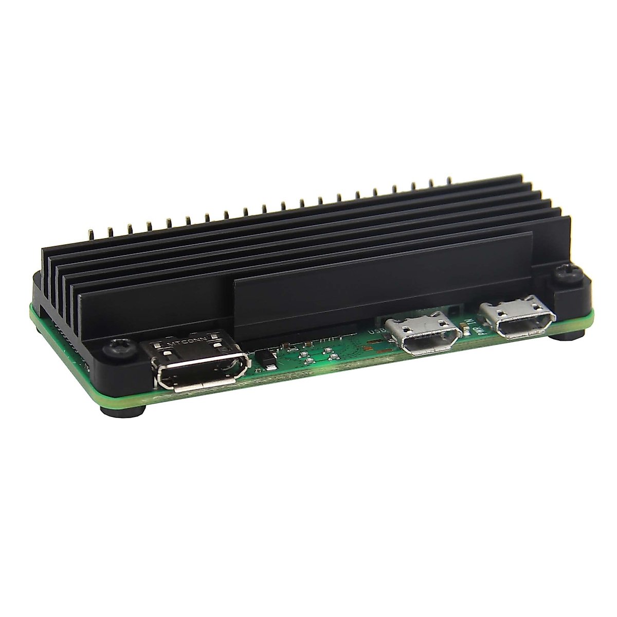 Geekworm Raspberry Pi Zero 2 W Heatsink C296, 10mm Aluminumn Alloy Heatsink Radiator Compatible with Raspberry Pi Zero 2W / Pi Zero W/Pi Zero