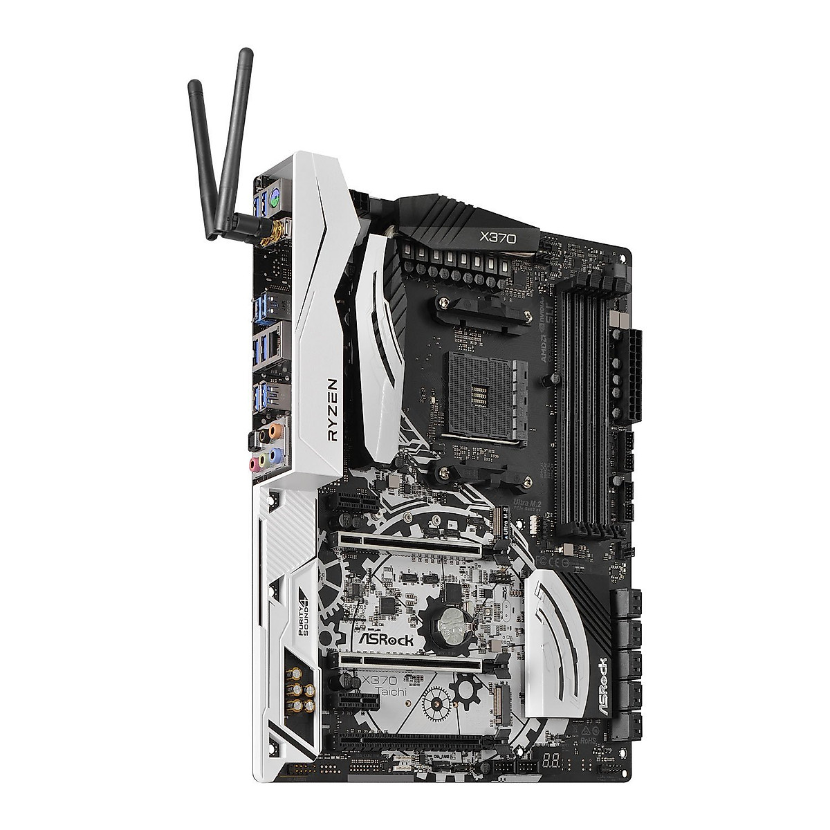 ASRock X370 TAICHI Socket AM4/AMD X370/DDR4/Quad CrossFireX & SLI/SATA3&USB3.1/M.2/Wi-Fi/A&GbE/ATX Motherboard