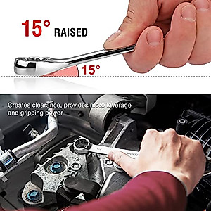 WORKPRO Mechanics Wrench Set Metric and Standard, 22PCS Complete Combination Wrenches Set. SAE 1/4" to 3/4", Metric 9mm to 19mm, Automotive Wrench Set with Rack Organizer