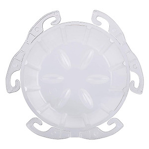 Idyllize 5 Piece of 10 Inch Clear Plastics Plant Saucers Drip Pans for Hanging Basket Indoor and Outdoor (10'')