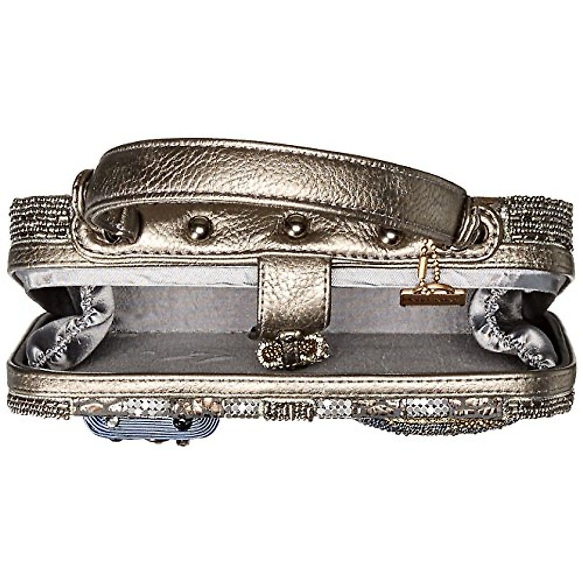 Mary Frances womens Mile High Top Handle Bag, Grey, One Size US