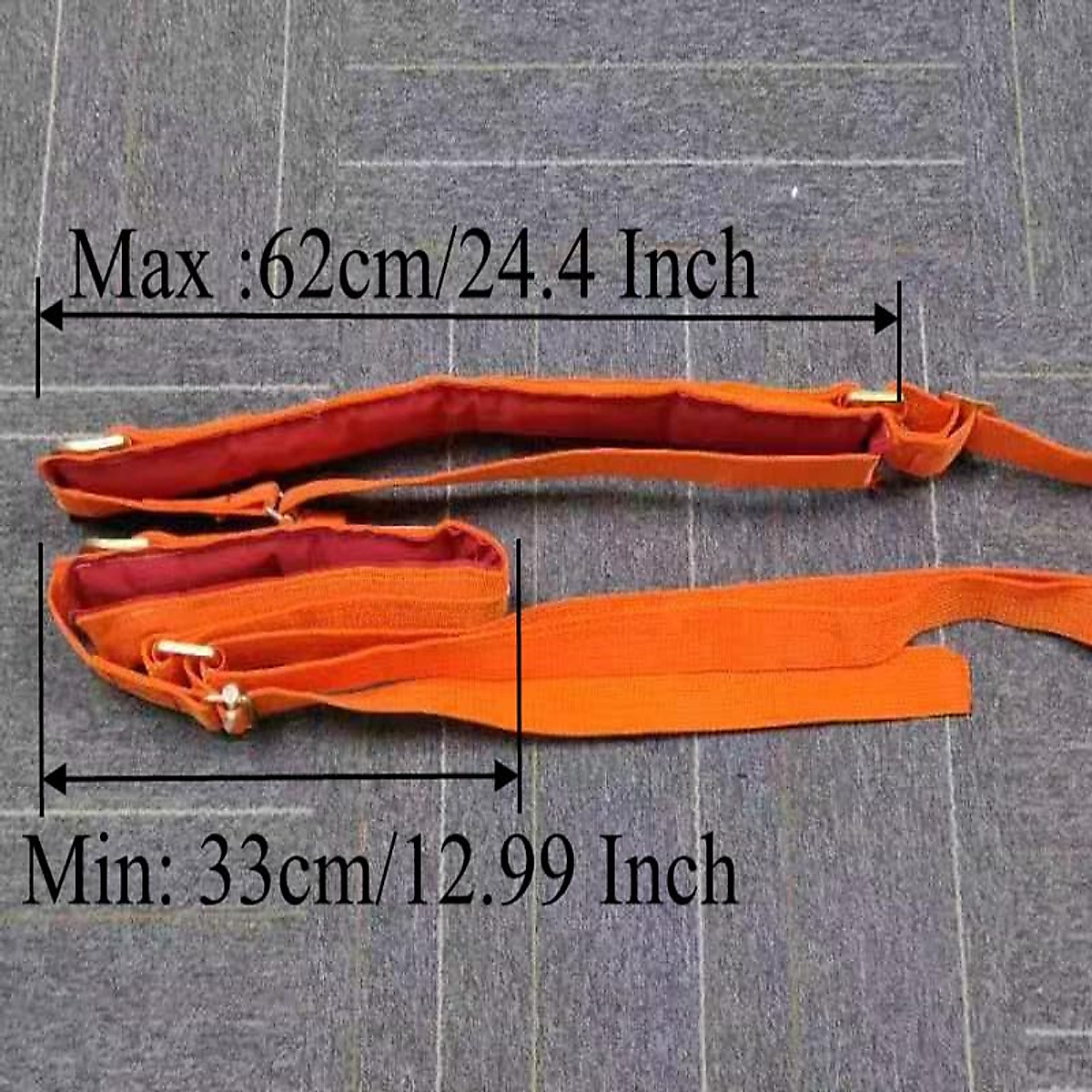 HUAWELL Safety Belt with Adjustable Lanyard, Tree Cement Pole Climbing Harness Protective Gear, Personal Protection Fall Arrest (Yellow)