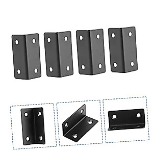 12 Pcs L-Shaped Corner Code Wall Mount Shelves Wall Mounted Shelves for Kitchen Cabinets Joint Fastener Angle Bracket FA