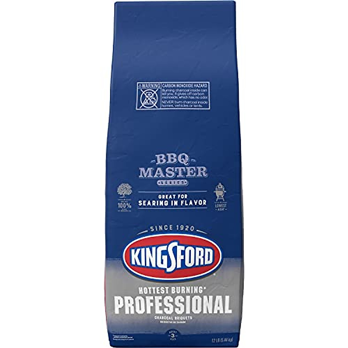 Kingsford 32100 Charcoal Professional Briquettes, 12 lb, Black