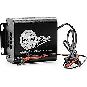 Mouse Blocker MouseBlocker Pro - Ultimate 12V Ultrasonic Mouse and Rodent Deterrent with Dual Strobing LEDs for Your Vehicle, FBA_MBPRO