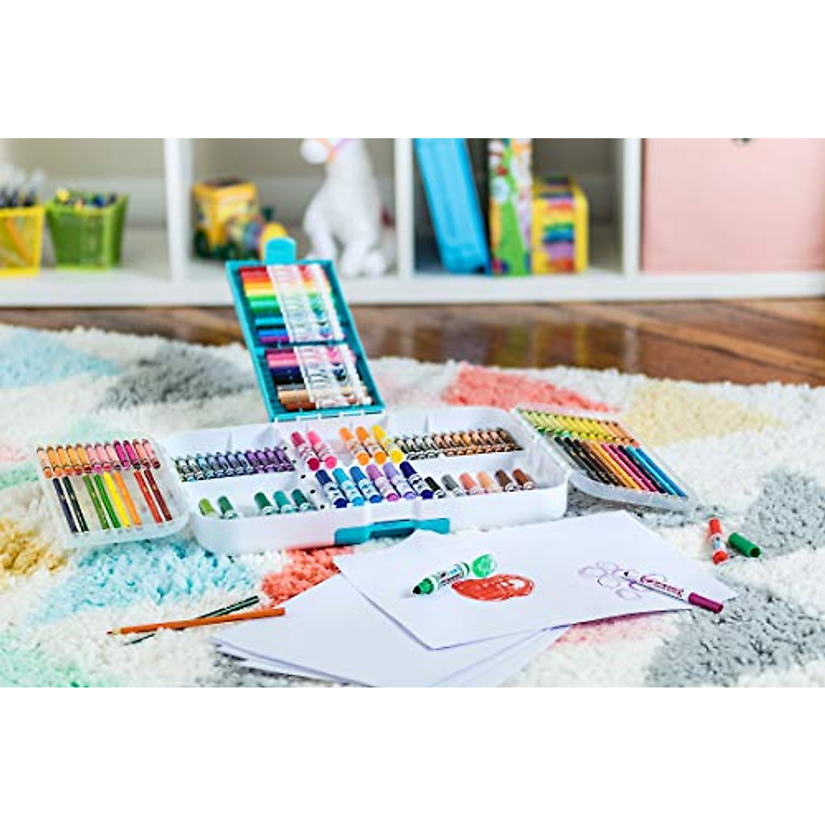 Crayola Ultra Smart Case, 150 Pieces, Art Set for Kids, Gift, (Model: 04-6810)