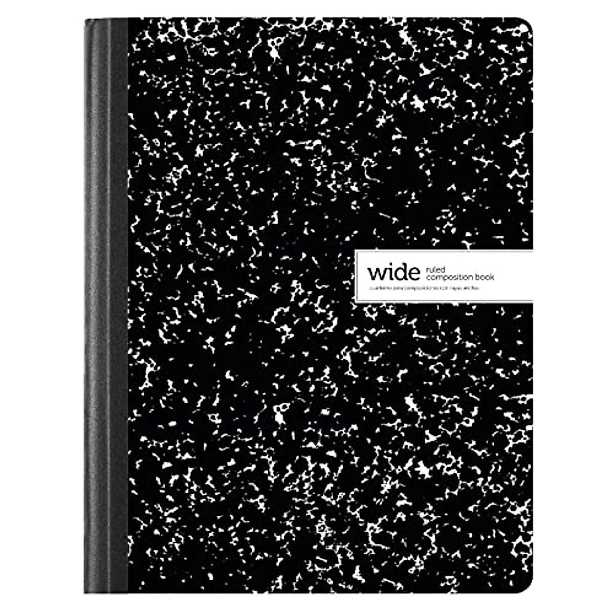 Office Depot Composition Book, 7 1/2in x 9 3/4in, Wide Ruled, 100 Sheets, Assorted Black/White Designs (No Design Choice), 09910