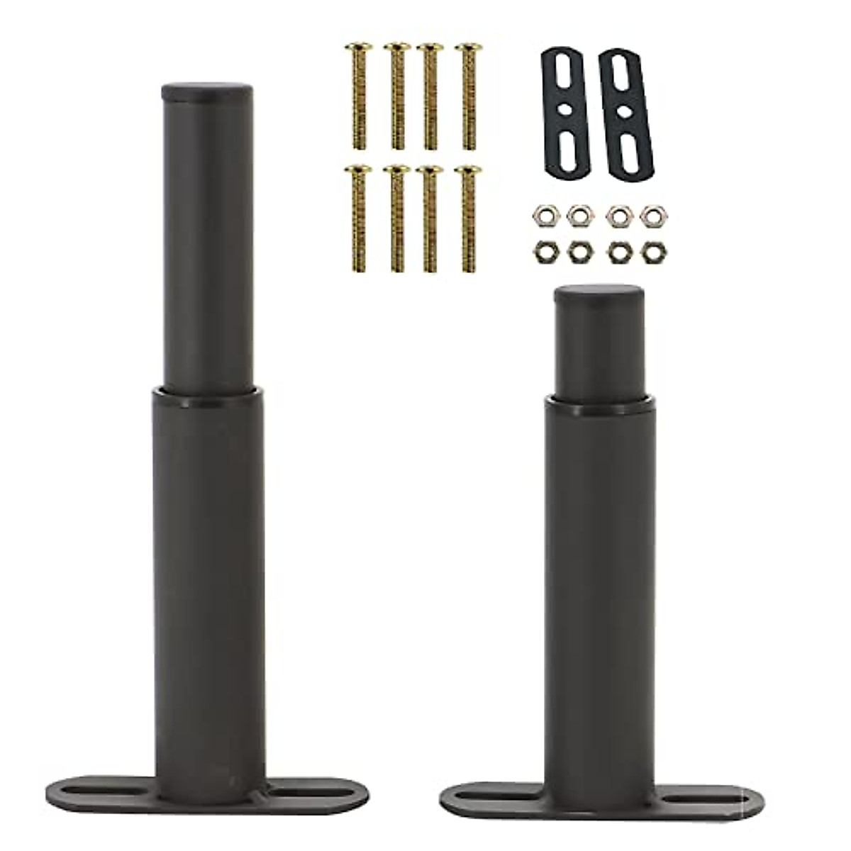 Adjustable Height Center Support Leg for Bed Frame, 5.1" to 9.5" Metal Adjustable Center Frame Slat Support Leg, Sofa Furniture Cabinet Bed Frame Support Leg for Wooden Slats and Metal Bed Frame