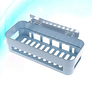 Cabilock Shelf Board 1Pc Bathroom Shelf Organizer Drill Free Plastic Self Adhesive Wall Storage Rack Shower Shelf Recyclabe Adhesive Pad for Closets Kitchen Organizer Rack