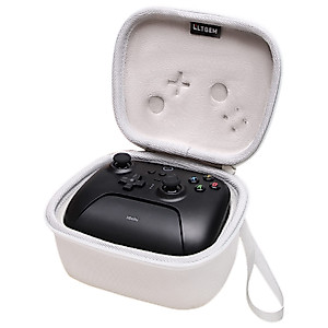 LTGEM EVA case for 8Bitdo Ultimate Bluetooth Controller with Charging Dock (White) - Travel