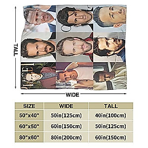 Ryan Reynolds Soft and Comfortable Warm Fleece Blanket for Sofa, Bed, Office Knee pad,Bed car Camp Beach Blanket Throw Blankets (80"x60") … (50"x40")