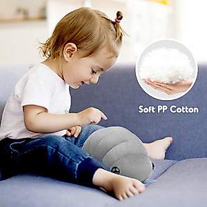 Airsnigi 2 Pieces Insect Plush Toys Pill Bug Stuffed Soft Animals Pillow Soft Deep Sea Insect Doll Pillow Kids Toys Girls Boys Gift - Grey 30cm/12inch