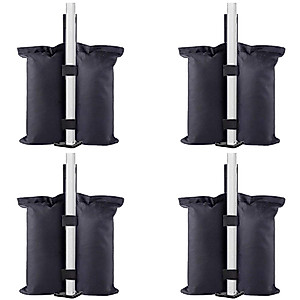 TESSLOVE Industrial Grade Weight Bags, Sand Bags Leg Weights for Pop up Canopy Tent, Patio Umbrella, Outdoor Furniture(Bags Only, Sand Excluded)