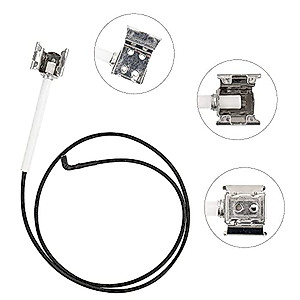 Uniflasy Cooking Grates Burner Heat Plate Ignitor Wire Ignition for Nexgrill 720-0882A Evolution Infrared Plus 5-Burner Stainless Steel Gas Grills Replacement Parts Cooking Grids with Side Burner