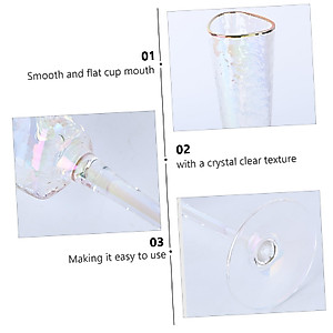 Gogogmee 1pc Glass Mojito Glasses Glass Party Wine Cups Martini Cups Dessert Glasses Goblet Toasting Glasses Vintage Glasses Crystal Glass Dinner Party European Style