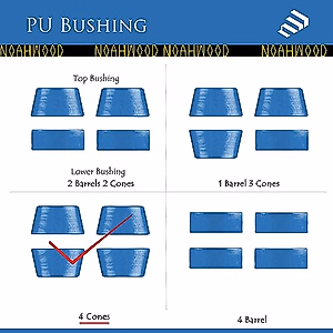 NOAHWOOD DIY Pro Fingerboard Ark 2G Truck 34.5mm (Silver Baseplate + Black Hanger)