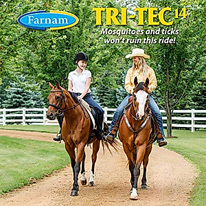 Farnam Tri-Tec 14 Horse Fly Spray, Kills, Repels, Protects, 128 Ounces, Easy Pour Gallon Refill