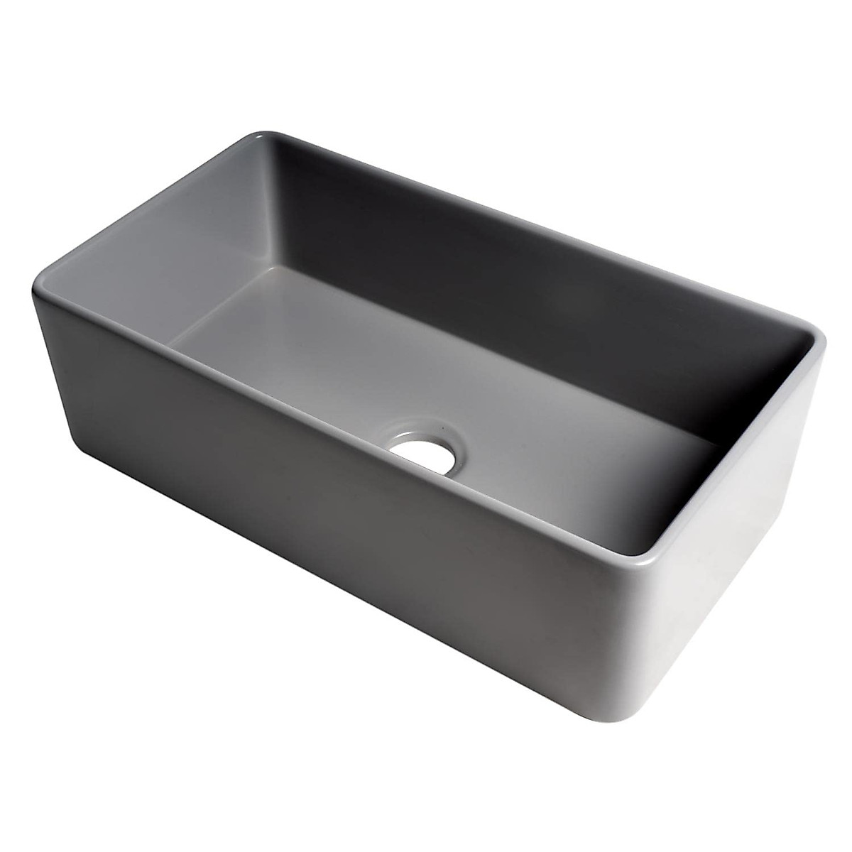 ALFI brand ABF3318S-GM Kitchen Sink, Grey Matte