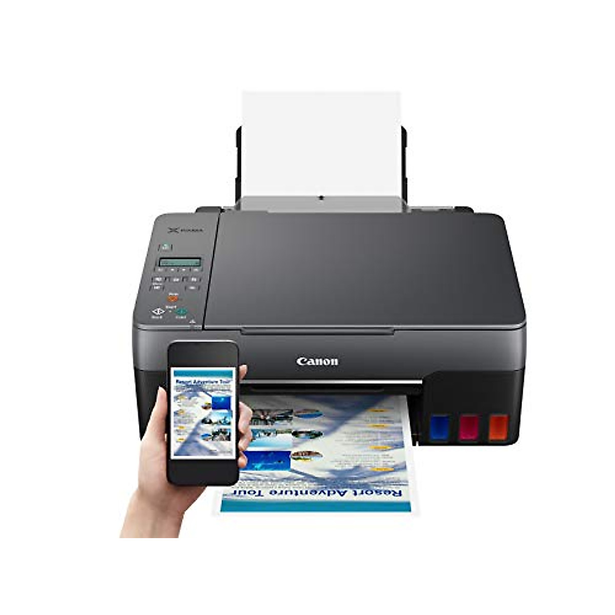 Canon G3260 All-in-One Printer | Wireless Supertank (Megatank) Printer | Copier | Scan, with Mobile Printing, Black, one Size (4468C002)
