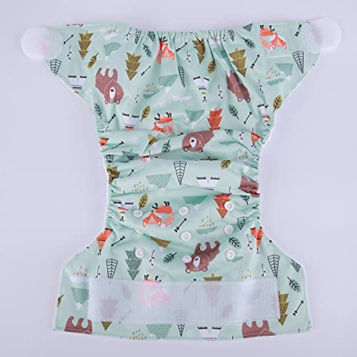 Baby Pocket Cloth Diaper Nappy Hook and Loop (Bears Teepee)