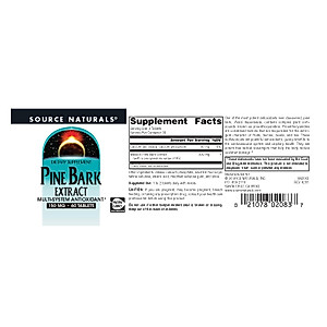 Source Naturals - Pine Bark Extract 150mg - 60 Tablets - Multi System Antioxidant*