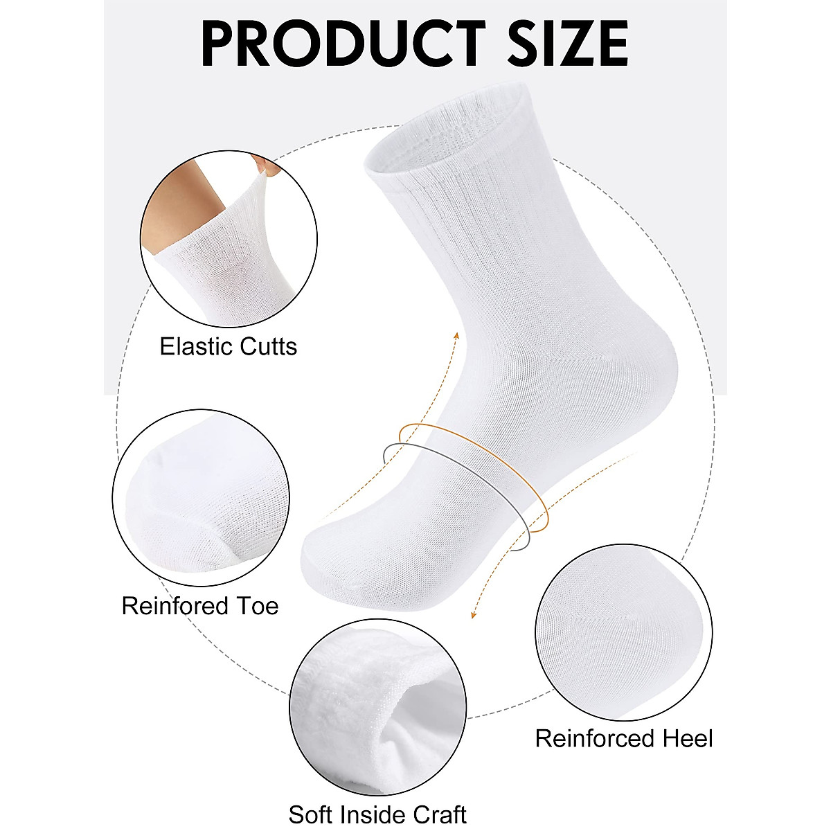 Tarpop 150 Pairs Men Quarter Ankle Socks Bulk Socks Athletic Moisture Wicking Socks Casual Sports Socks Pack (Black, White, Gray)
