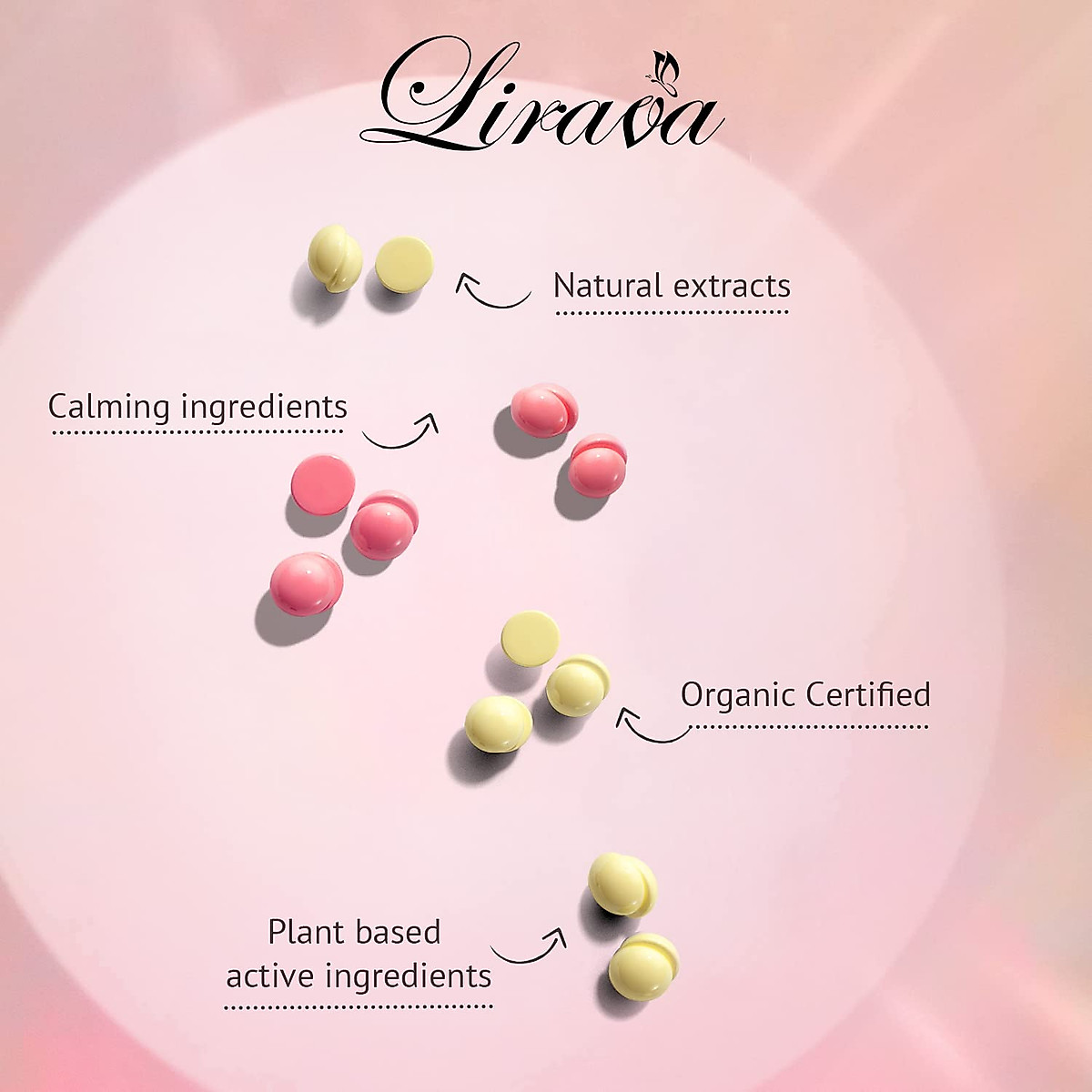 Lirava Waxing Kit Wax Warmer Hair Removal Home Wax Kit with All-Around Formula Target Different Type of Hair, Eyebrow Facial Armpit Bikini Brazilian Waxing At Home