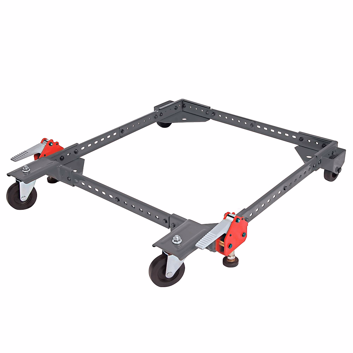 PROTOCOL Equipment Universal Rolling Base for Large Power Tools and Machinery, Durable Steel Construction, Adjusts from 12 inches to 33 inches, Foot Levers Lock for Stability, 400 lb. Capacity