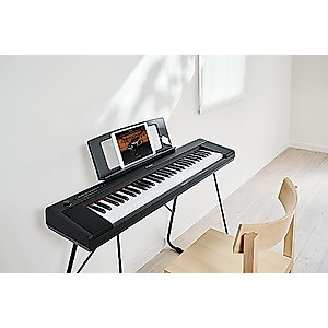 Yamaha 76-Key Piaggero Ultra-Portable Digital Piano, Black (NP35B)