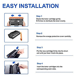 TN850 TN 850 Toner Cartridge Compatible Toner Replacement for Brother TN850 TN820 TN 850 TN-850 for Brother HL-L6200DW MFC-L5850DW MFC-L5900DW MFC-L5700DW HL-L5200DW High Yield Printer (2 Black)