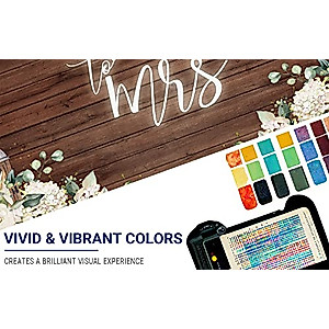 Allenjoy Miss to Mrs Backdrop for Bridal Shower Rustic White Floral Brown Wood Flower Wooden Wall Decoration Wedding Bride to Be Engagement Photography Background Photo Booth Prop