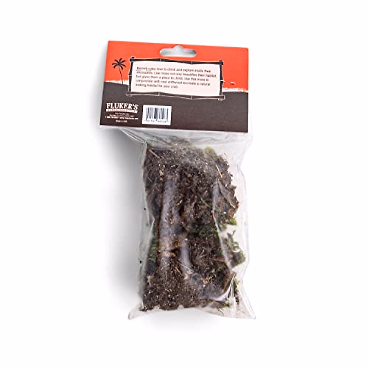 Fluker's Live Moss for Hermit Crabs, 0.7oz Green