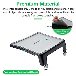 FanpBow Tesla Model 3 Model Y Center Console Desk, Tesla Table for Eating, Stable Working & Food Eating Table for Tesla Car, Holding Your Essentials During Road Trips, Autopilot (Fit 2023 2022 2021)