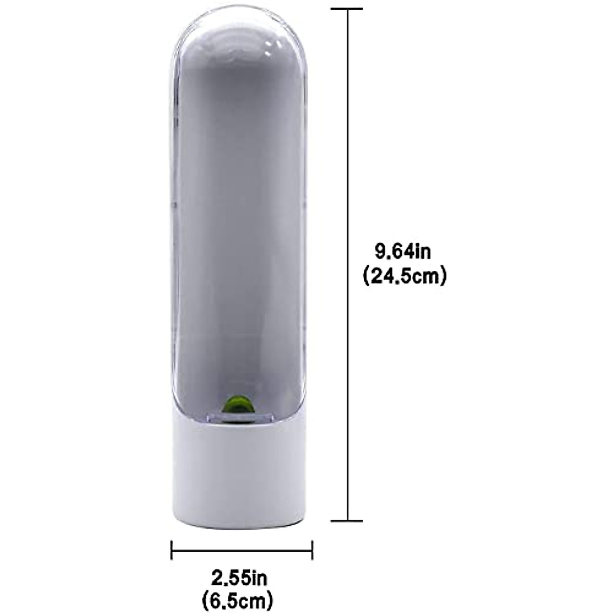 YXYYW Herb Saver Best Keeper for Freshest Produce, Lasting Refrigerator Herb Keeper, Containers, Clear Herb Savor Pod, Herb Storage Container for Cilantro Mint Asparagus (2PCS)